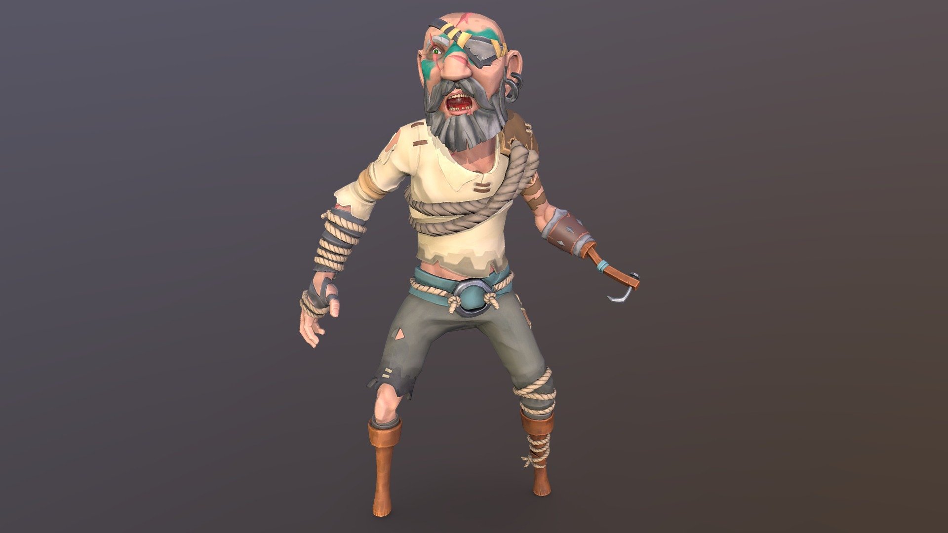 Merrick - Sea of Thieves Fan Art - 3D model by Mitch Russell ...