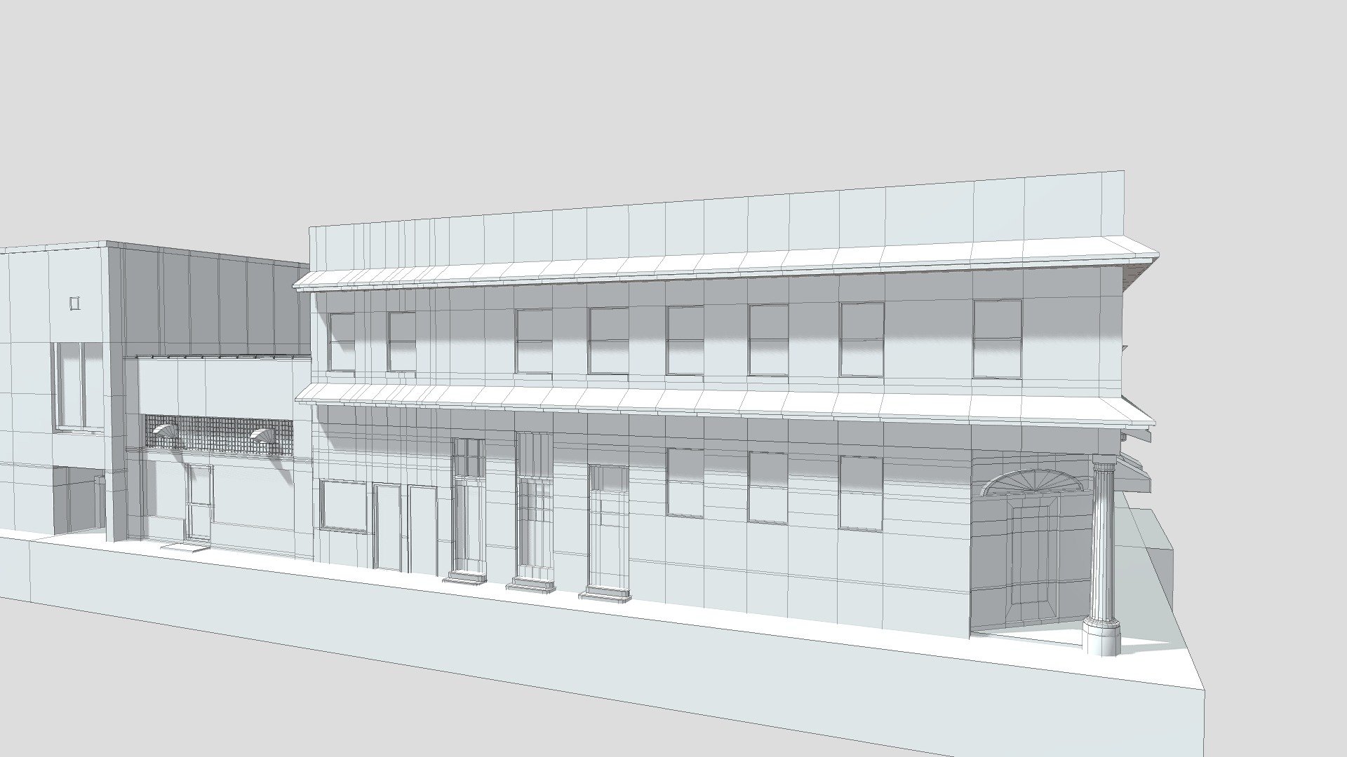 A Block of Main Street - Download Free 3D model by mesaverot [8faad5f ...