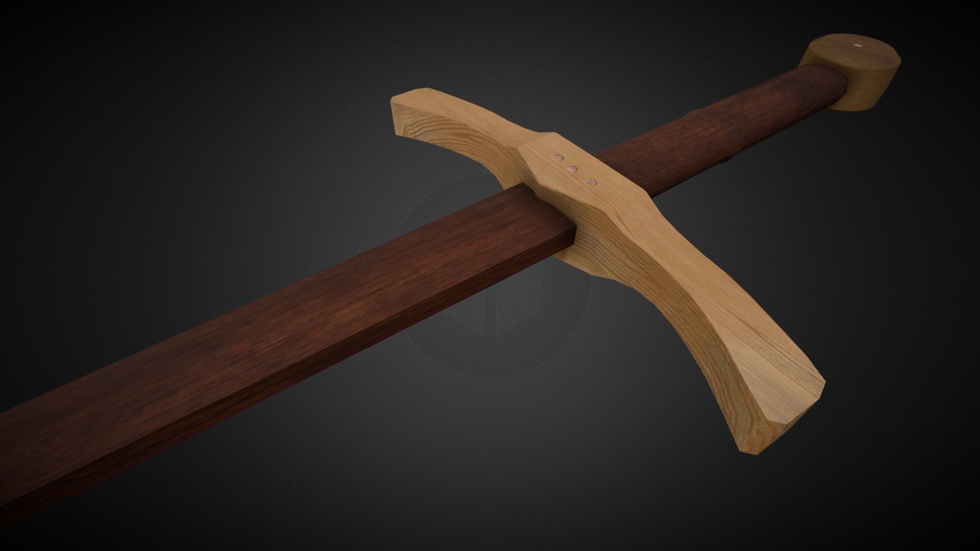 Wooden Longsword - 3D model by Arlindo Jacuniak (@arlindojacuniak ...