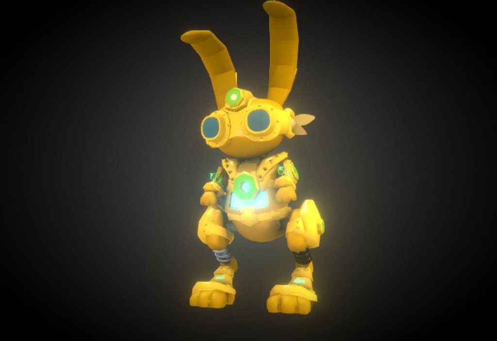 Rabbit Gold Preview - 3D model by Inochi Project (@inochiproject ...