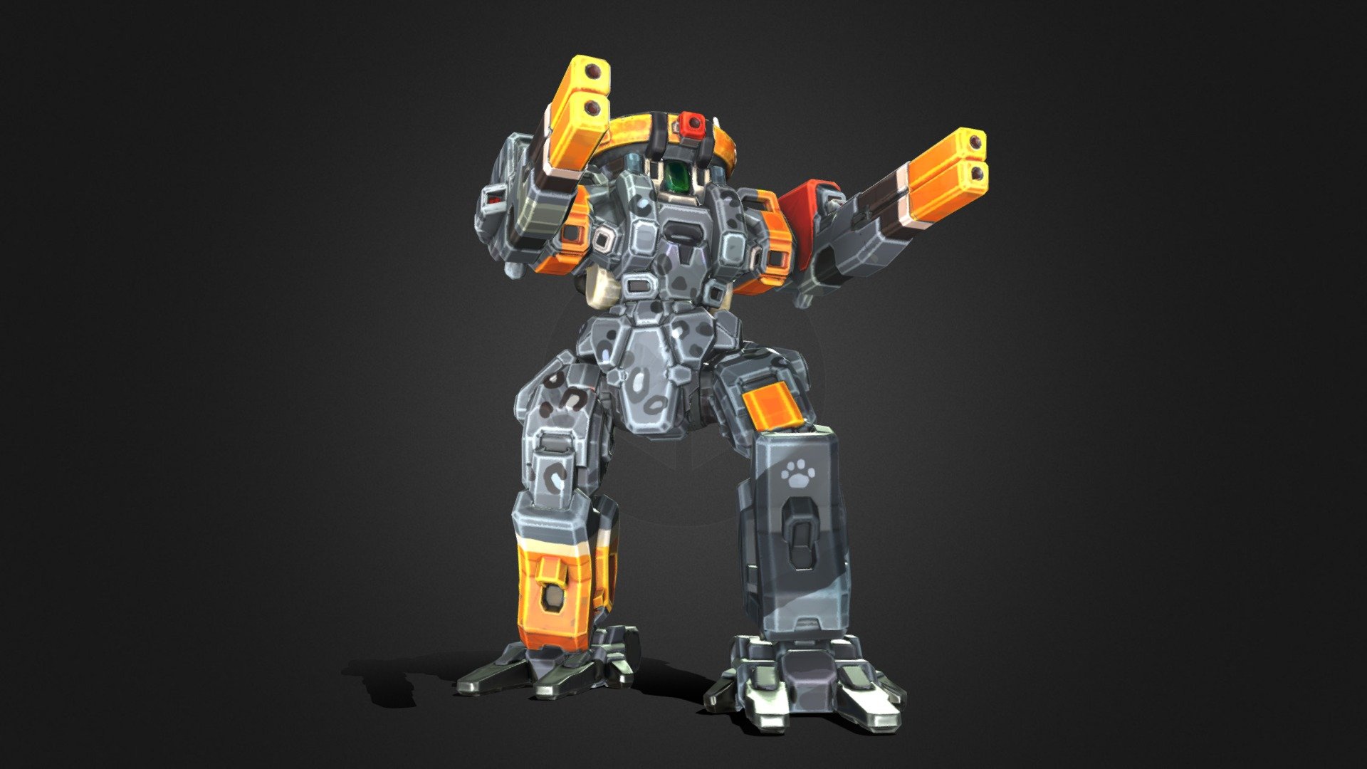 Battletech Rifleman IIC (Smoke Jaguar) - Download Free 3D model by ...