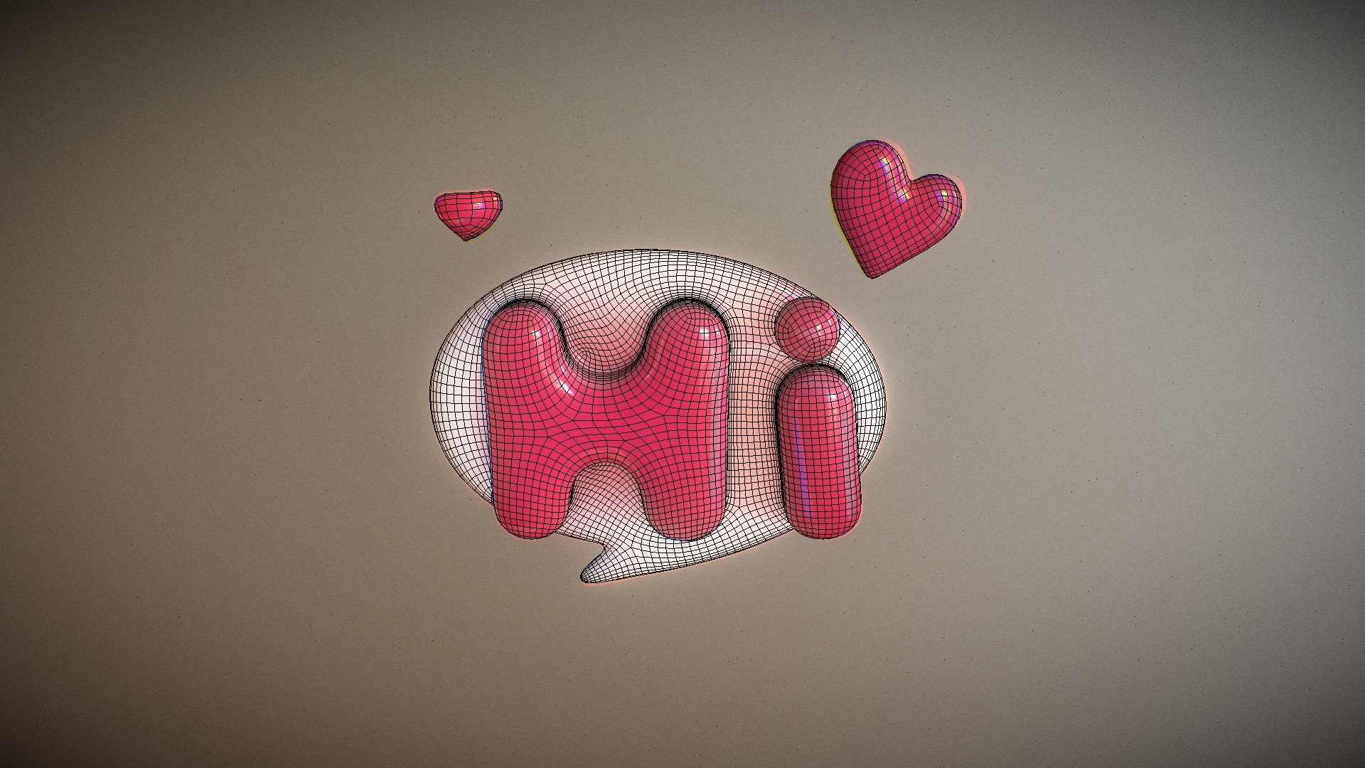 Hi Text Stylized - Download Free 3D model by 3d Eye Catcher (@3d-eye ...