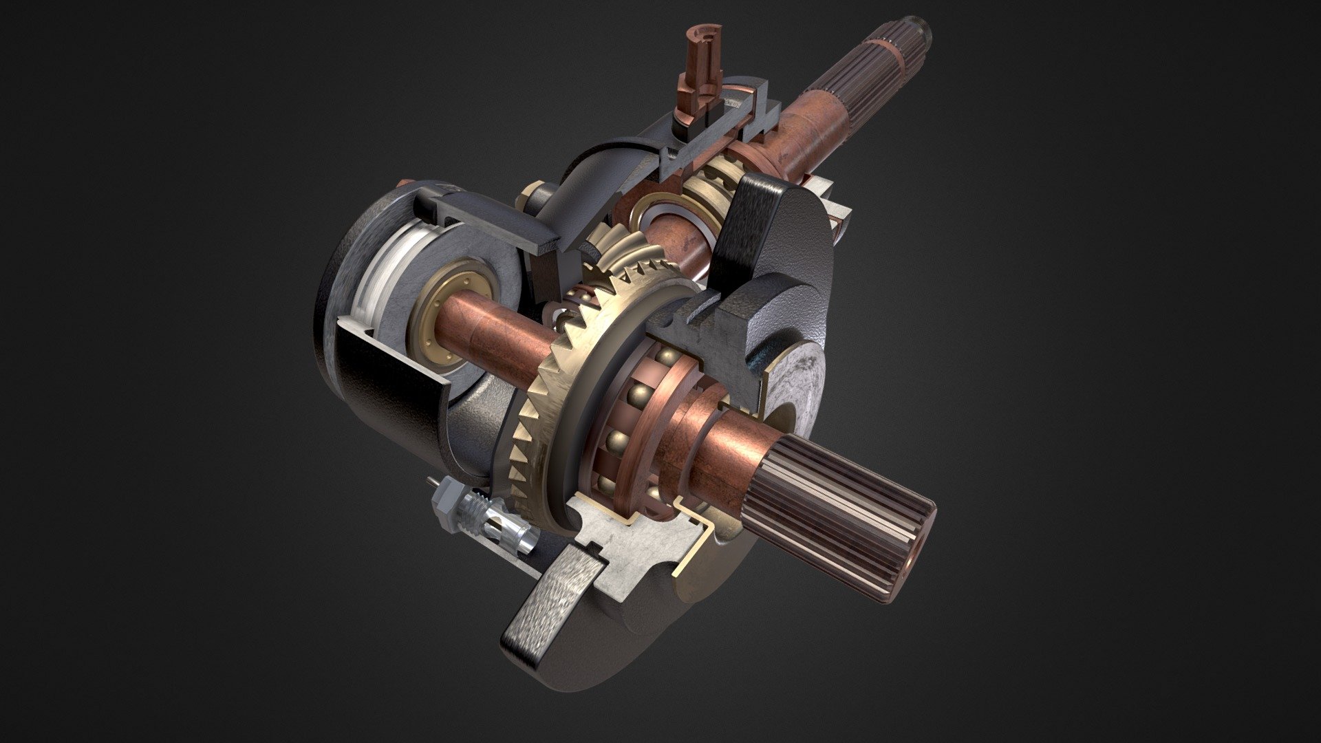 Helicopter Tail Rotor Gearbox - 3D model by Kanedog (@Kane33) [8fad2c6] - Sketchfab
