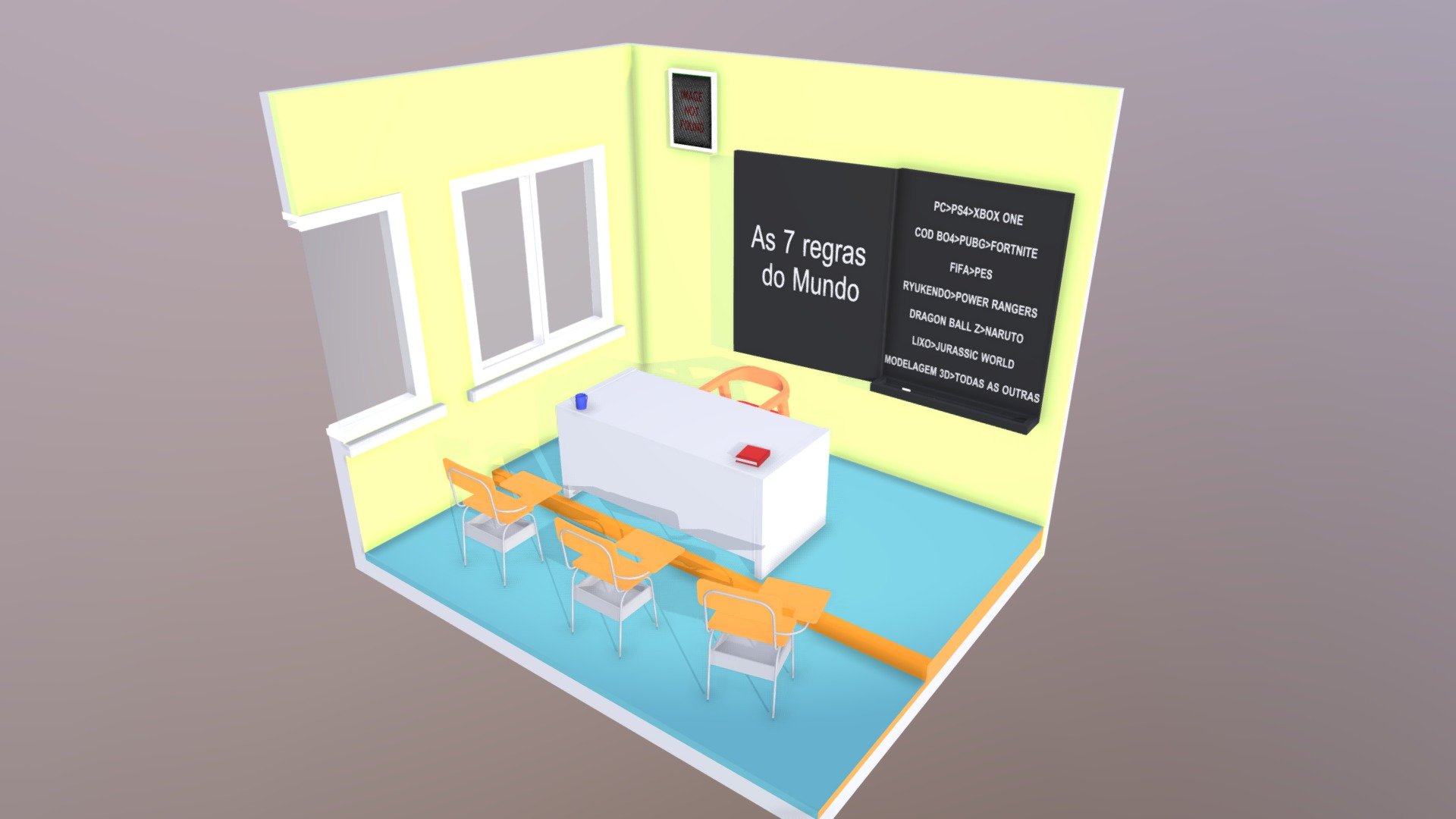 Sala - Download Free 3D model by gabrielqueiros [8fb2667] - Sketchfab