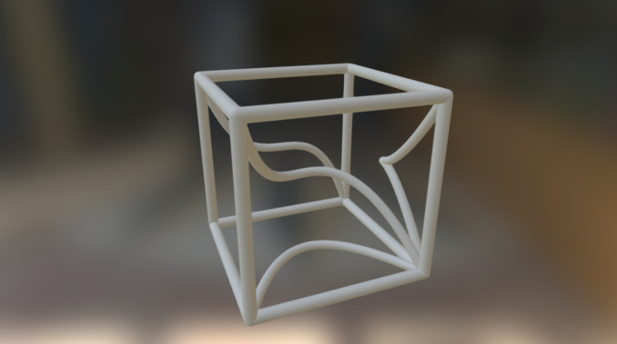 Space Curve In Cube by Oliver Labs - Download Free 3D model by Alba ...