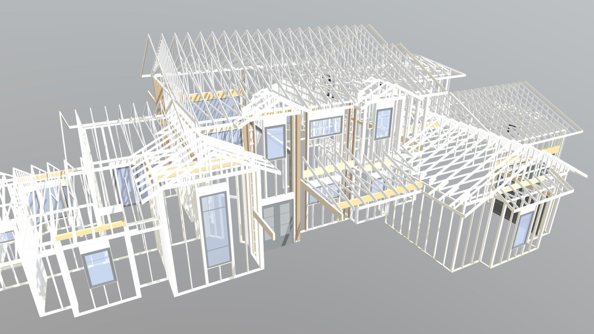 Sandhill Roof Framing - 3D model by wilken [8fb4cfe] - Sketchfab
