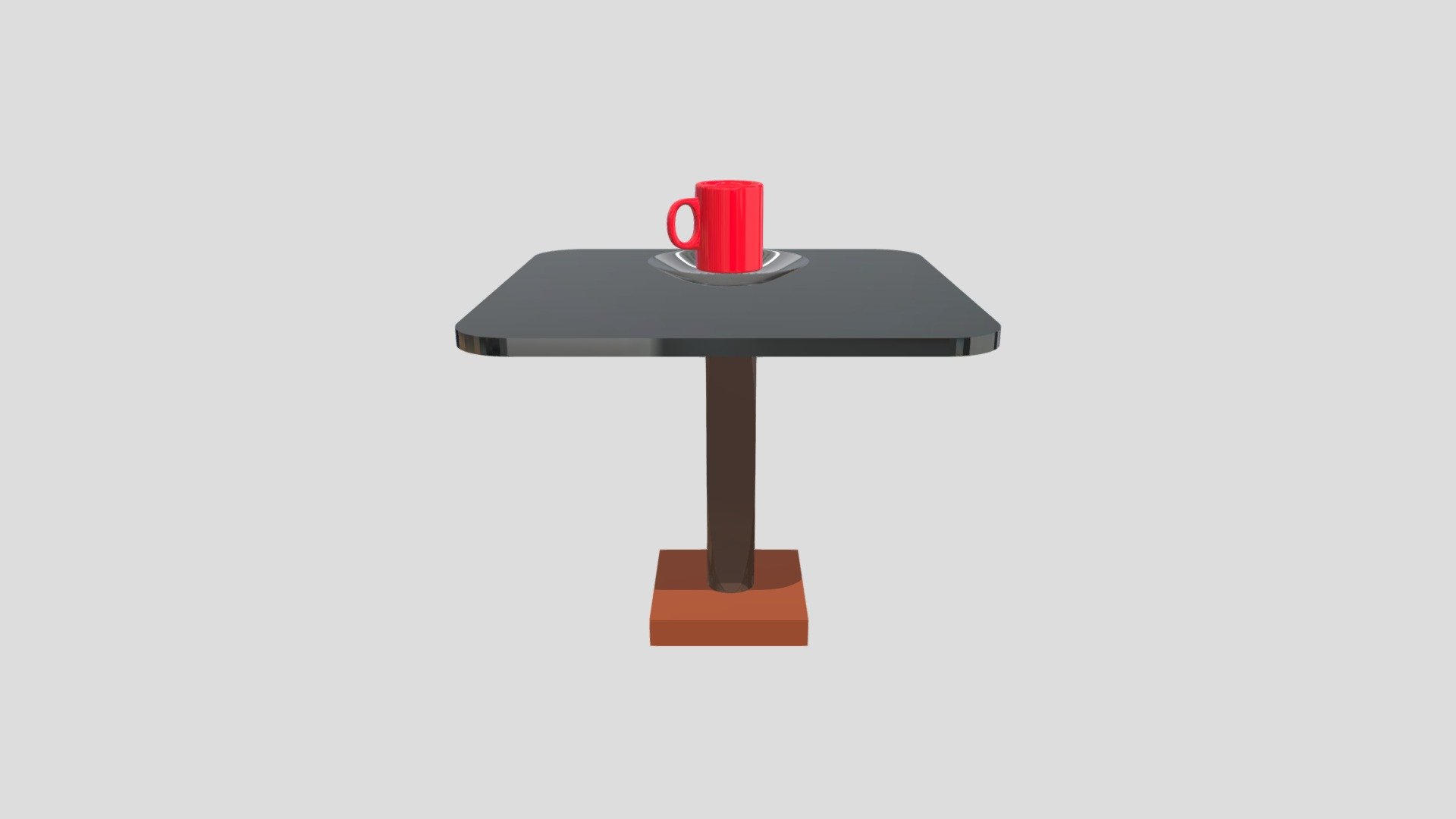 cup and plate in table - Download Free 3D model by bpscomputerservice ...