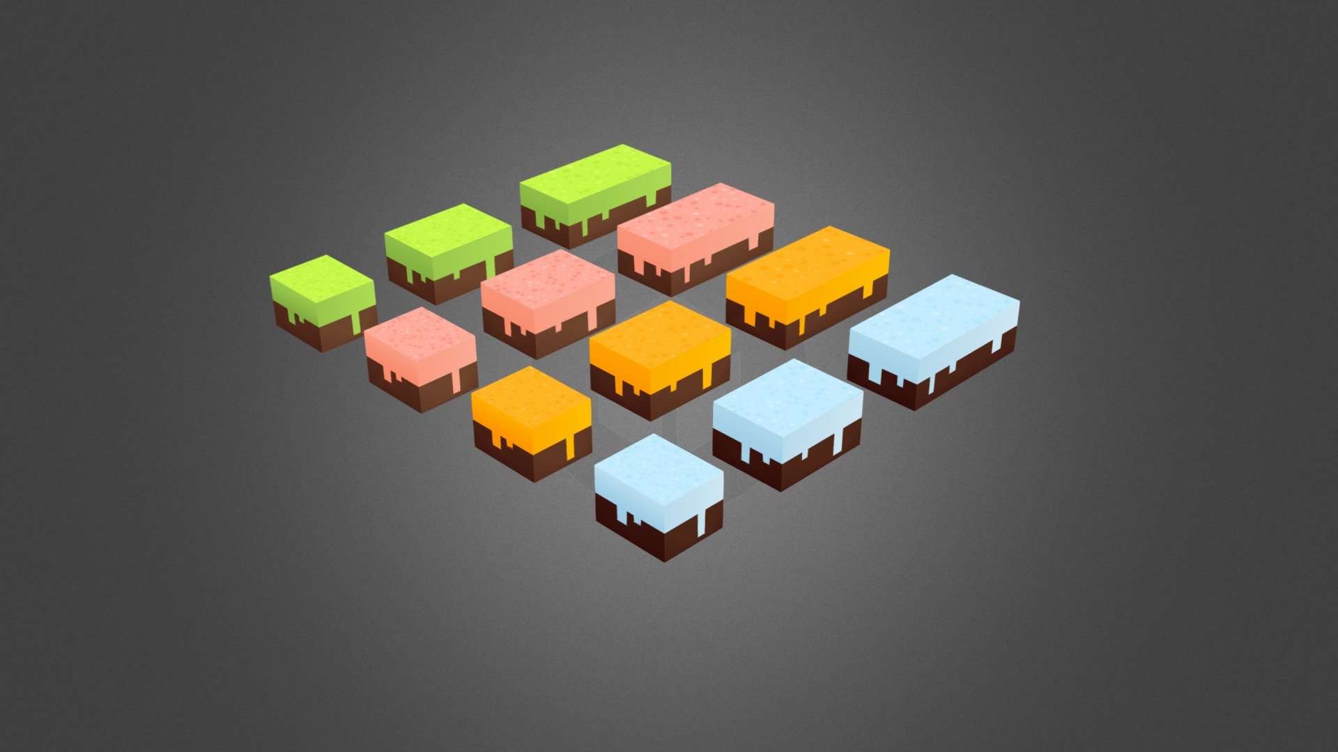LowPoly Seasonal Blocks - Download Free 3D model by mithgarden.studio ...