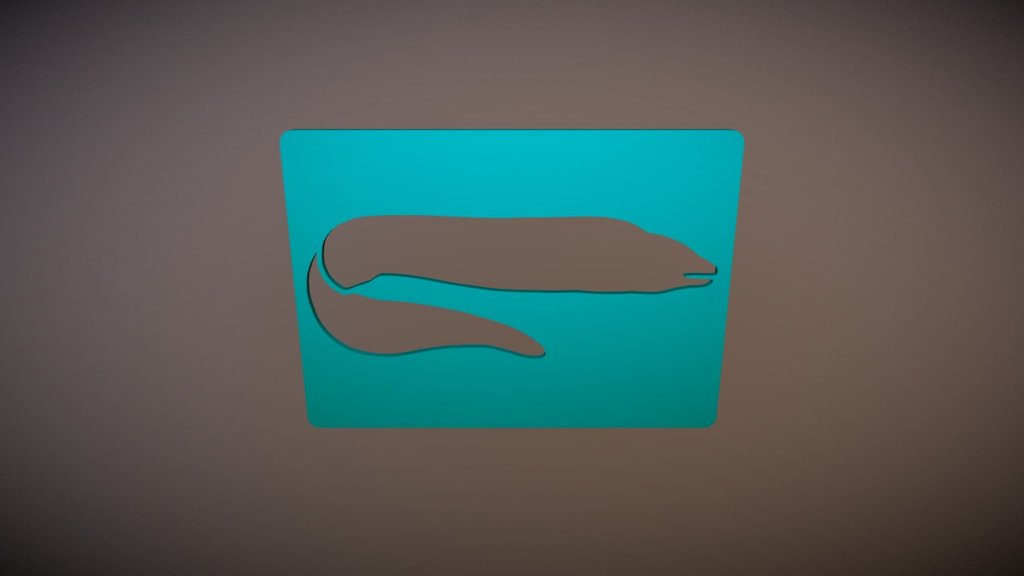 Stencil Murena - 3D model by il mare in 3D (@ilmarein3D) [8fbced8 ...