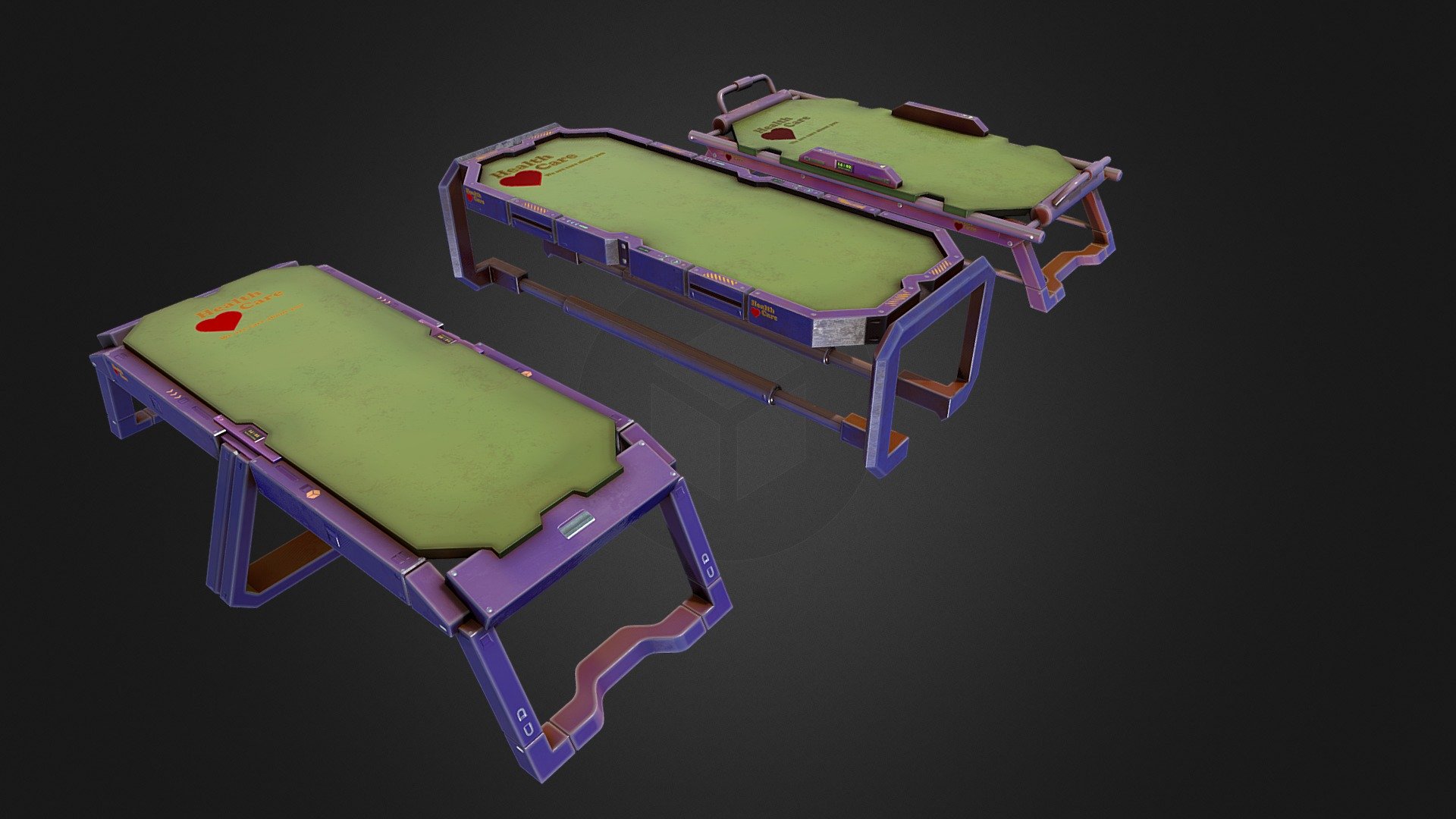 stylized hospital props - 3D model by Snowy0Panther [8fbe7f9] - Sketchfab