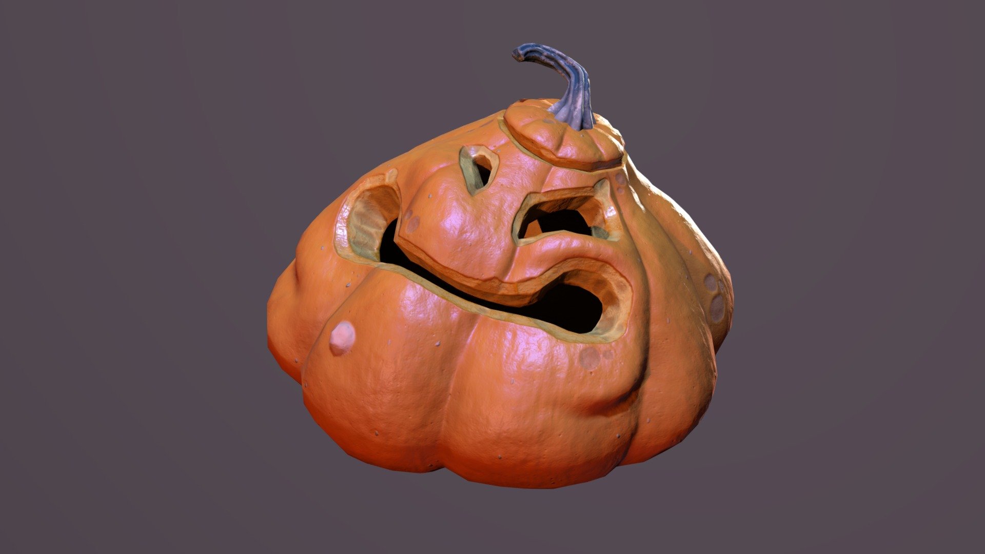 Pumpkin Face 02 - 3D model by Marisa (@marisa3d) [8fbfb1e] - Sketchfab