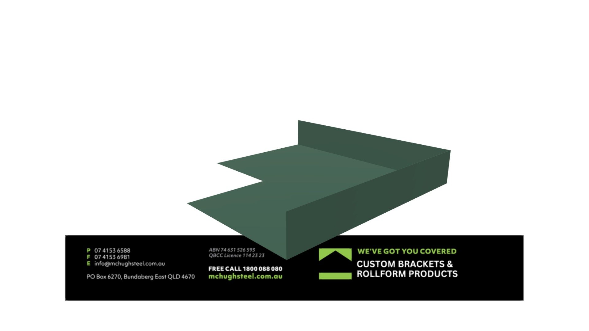 FAIMCN Fascia Internal Mitre Cottage Green - 3D model by mchughsteel ...