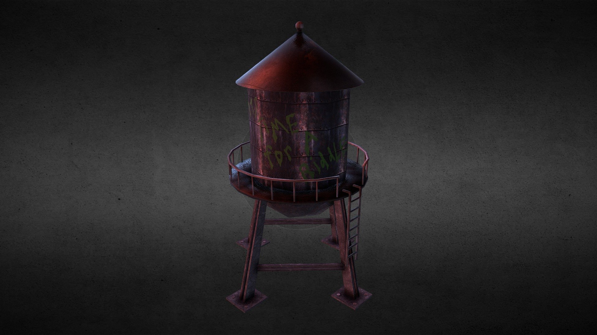 water_tower - 3D model by parnaya_bulochka [8fc160f] - Sketchfab