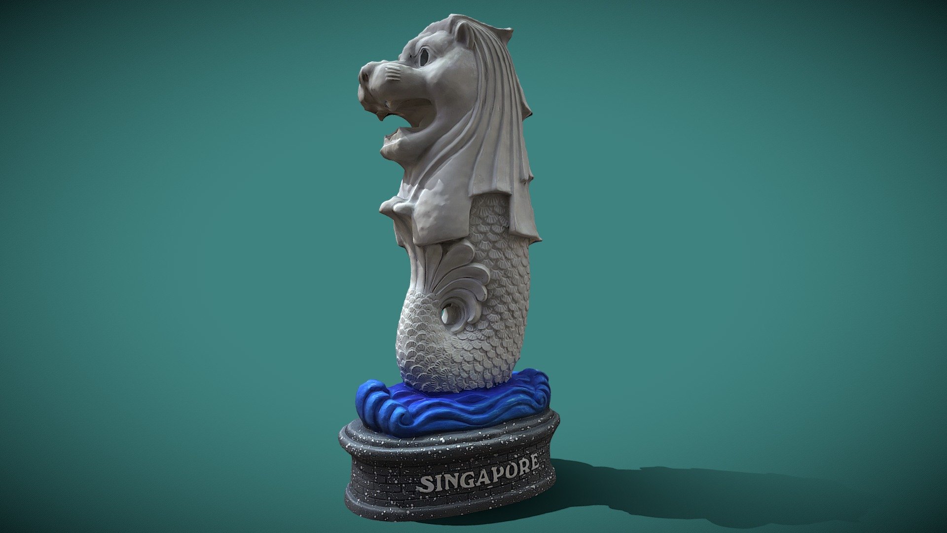 Merlion | Singapore v1 - Buy Royalty Free 3D model by KimtueKP [8fc1cf5 ...