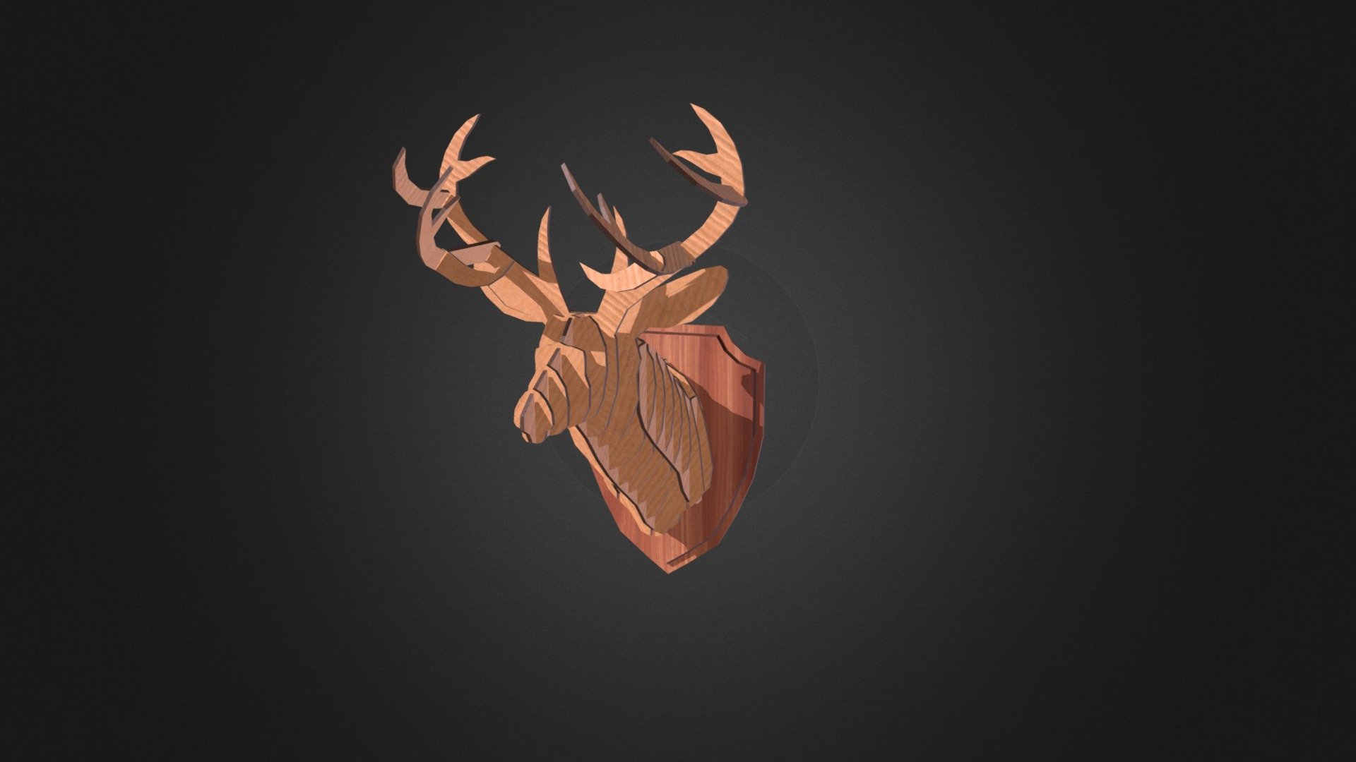 Stag Cardboard - 3D model by Clément Pasquier (@quack) [8fc39f8 ...
