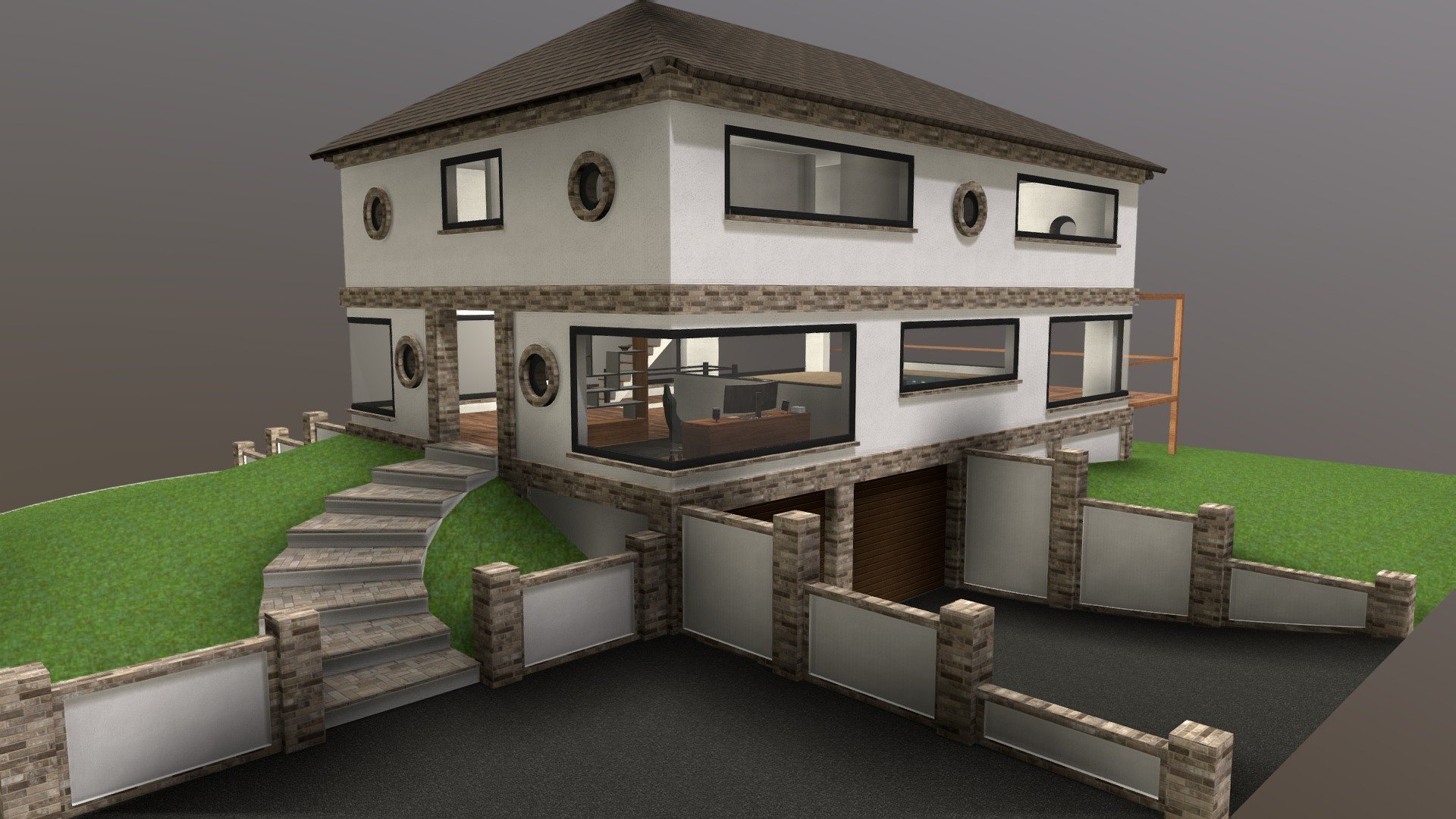 House - Download Free 3D model by nyl.fall [8fc452e] - Sketchfab