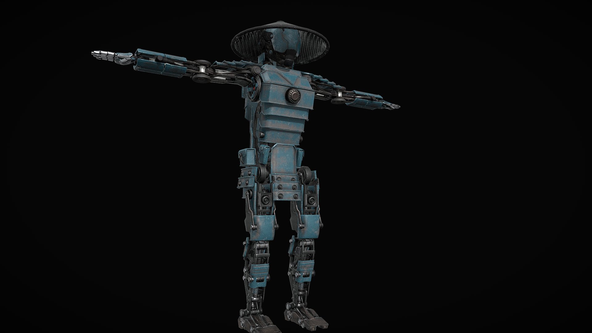 Samurai Robot Character- T Pose - Buy Royalty Free 3D model by ...