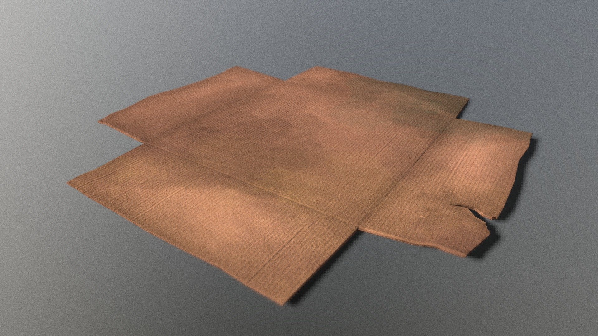 Worn and Flattened Cardboard - Download Free 3D model by Denisse ...