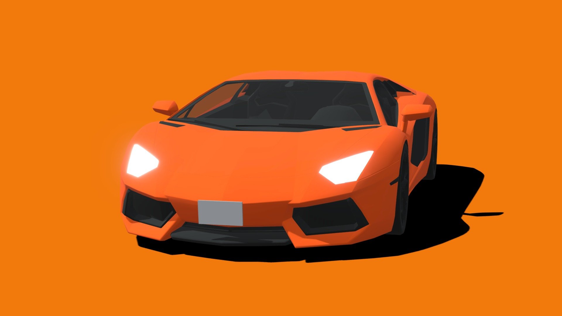 TOON Supercars : Lamborghini Aventador - 3D model by LePoint_BAT ...