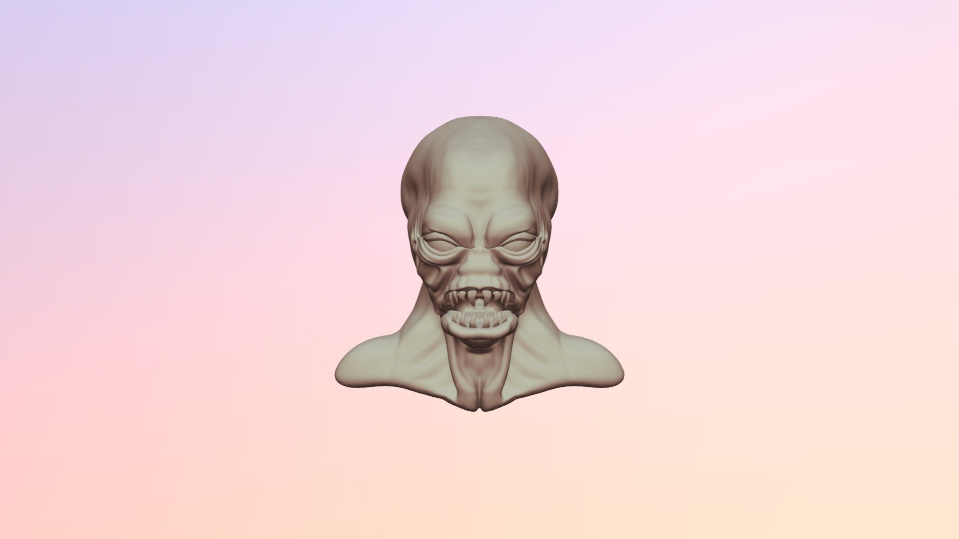 Alien Bust - 3D model by nufftalon3d [8fc5040] - Sketchfab