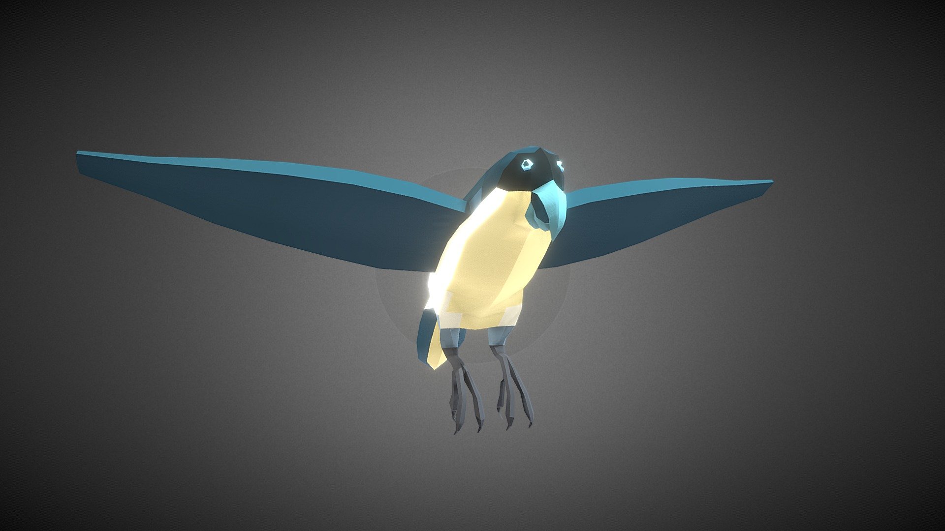 Animated Bird | Perch to Fly - 3D model by Low Poly Models ...
