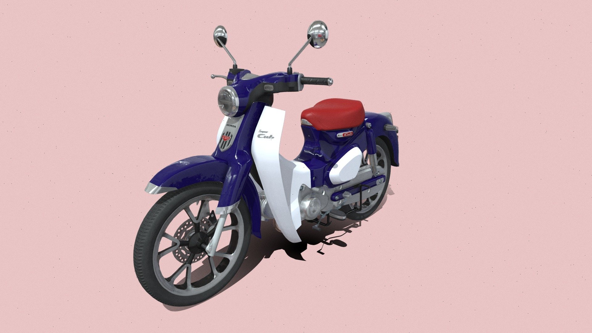 Honda Super Cub C125 - 3D model by kii (@_kii) [8fc9039] - Sketchfab