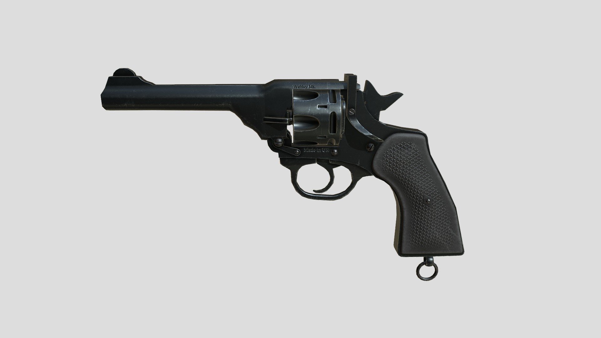 Revolver Webley MKIV - 3D model by Andrey Bilyk (@andrey_bilyk ...