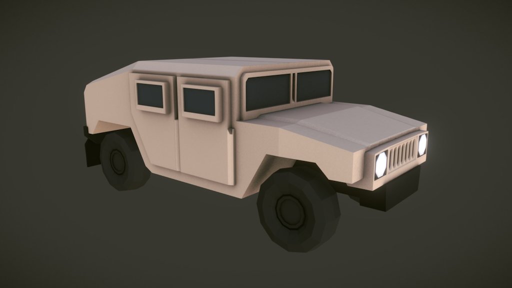 HMMWV low poly - 3D model by David Phoenix (@daphoeno) [8fd19d3 ...