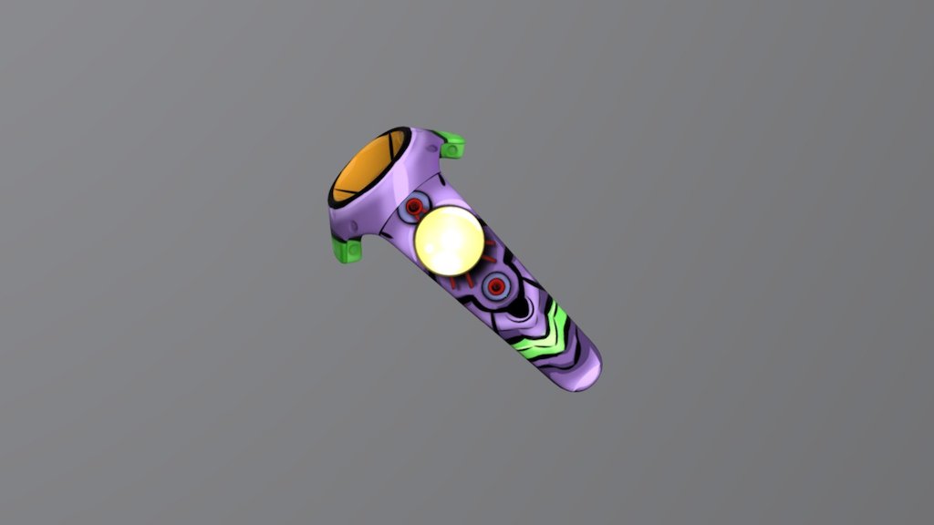 EVA 01 Vive Controller Skin - 3D model by Yukiru [8fd1a3a] - Sketchfab