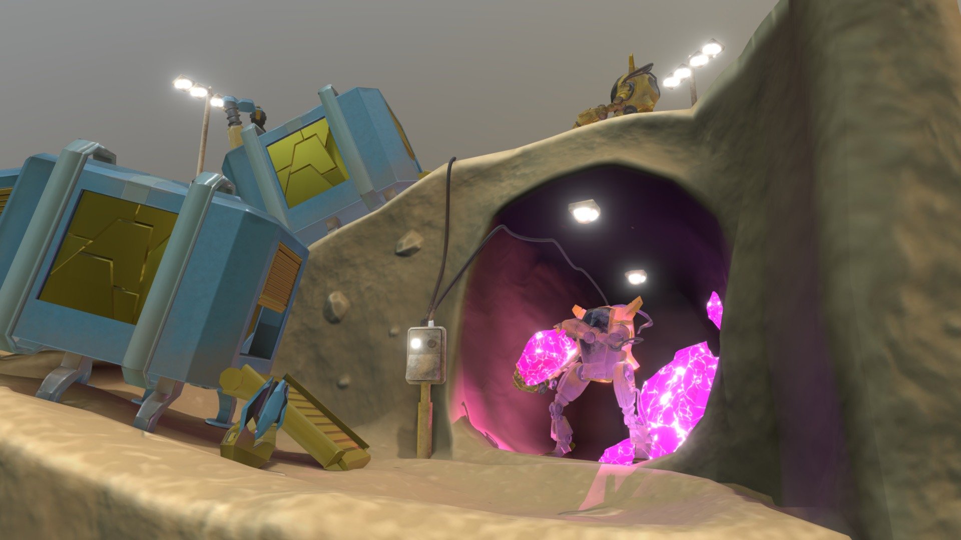 Stylized Space Diggin Site Sci_fi Scene - 3D model by Murat.Yasin ...
