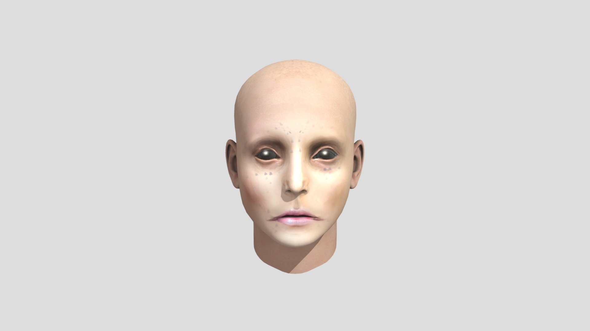 Female Alien Face 2 with Blendshapes - Download Free 3D model by ...