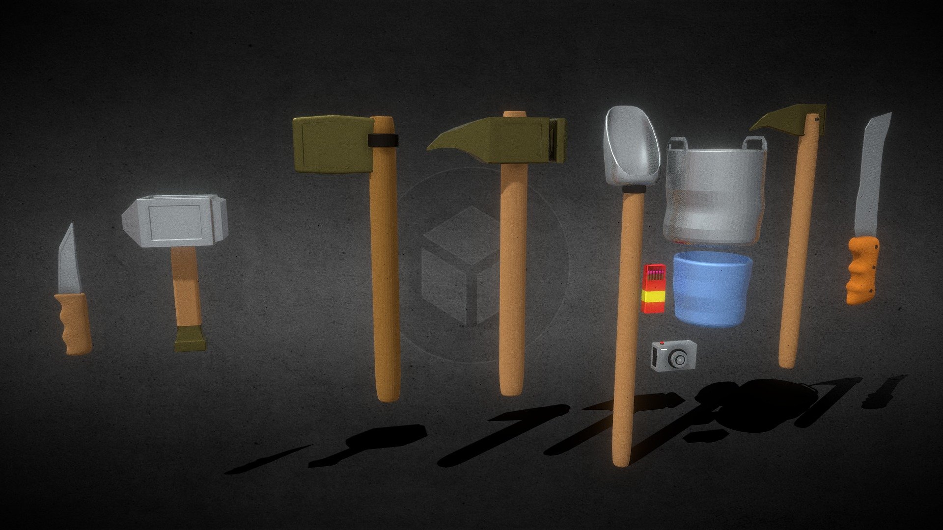 Survival_ Kit_ Low_ Poly - Download Free 3D model by JackSpector_Ink ...