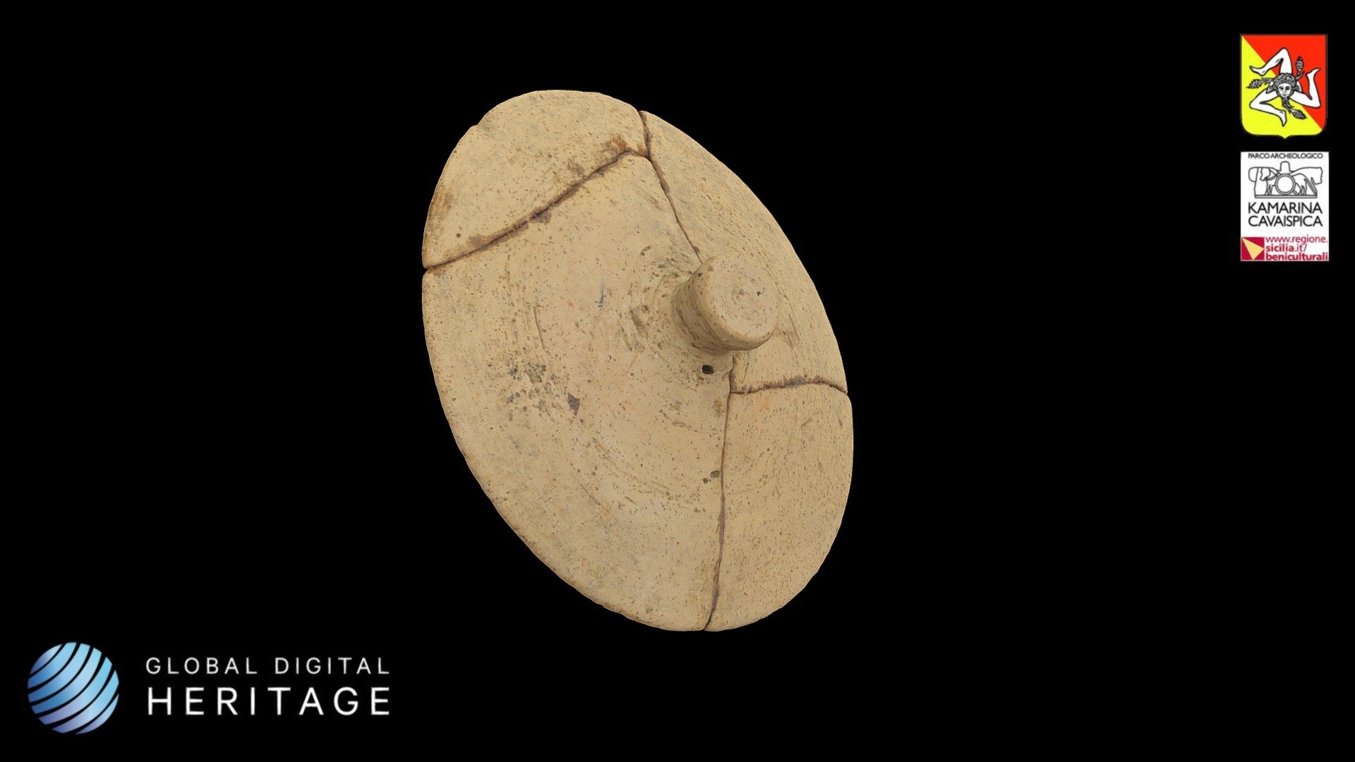 Lid with truncated conical socket, Ragusa,Sicily - Download Free 3D ...
