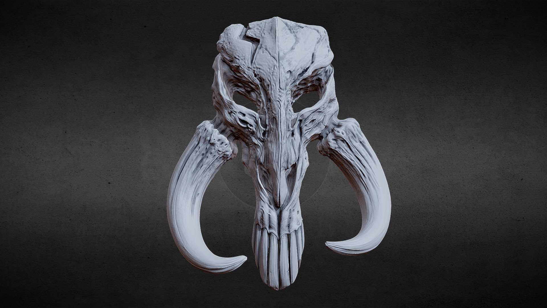 3D PRNTBL MYTHOSAUR SKULL MANDALORIAN STAR WARS - Buy Royalty Free 3D ...