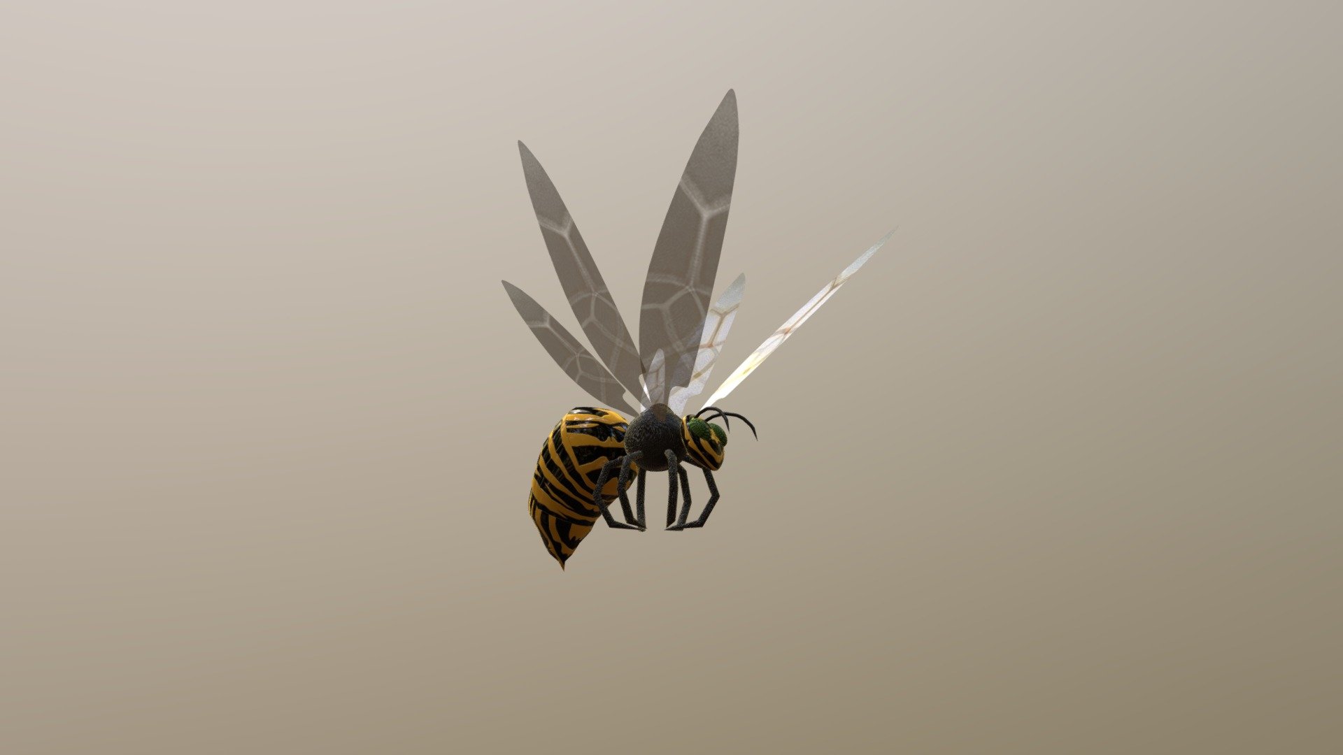 Bee - 3D model by luizzentil [8fd8fda] - Sketchfab