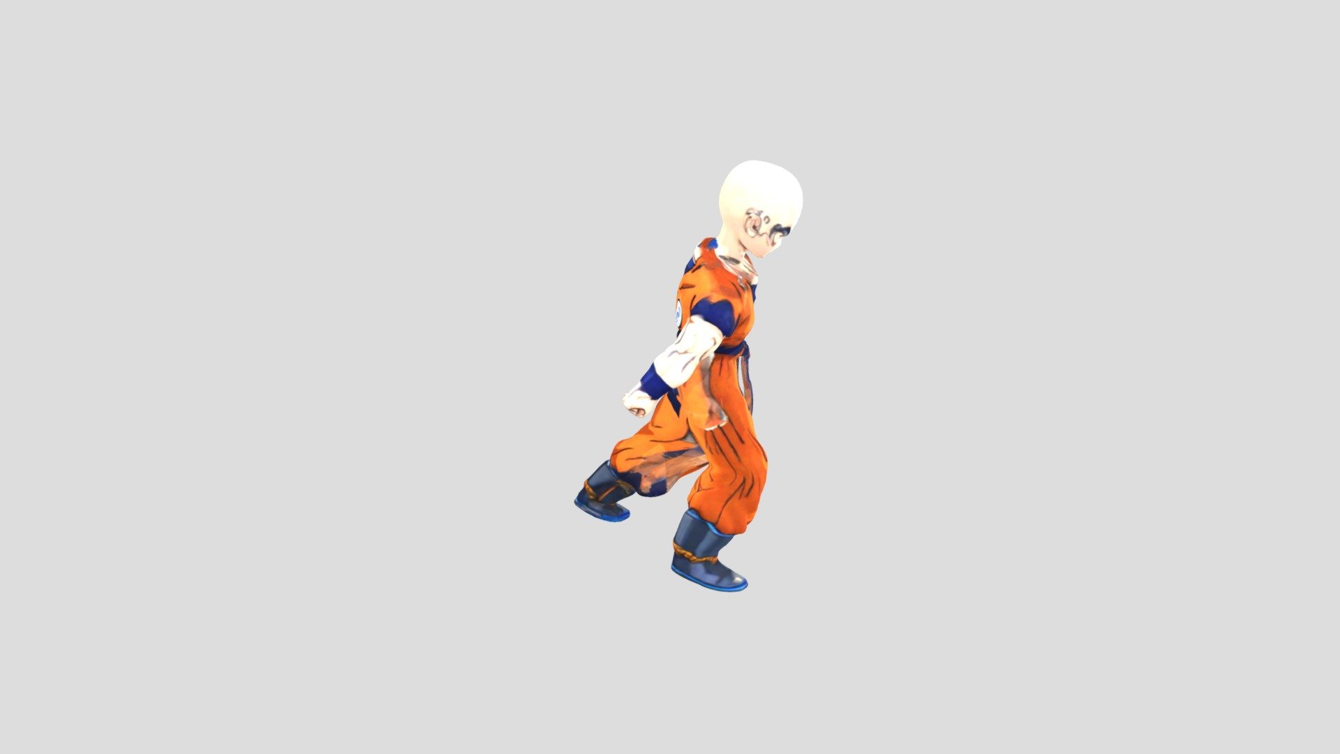 Krillin battle damage animation - Download Free 3D model by ...