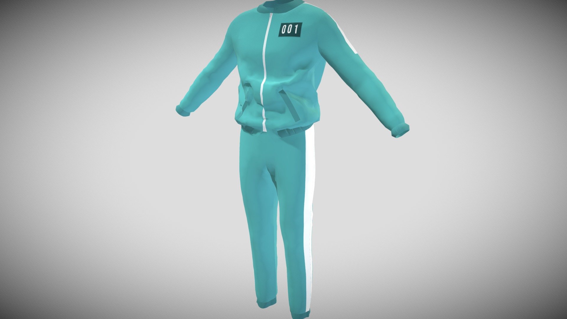 Squid Games Series Player Uniform 001 - 3D model by FightyFox [8fde2bb ...