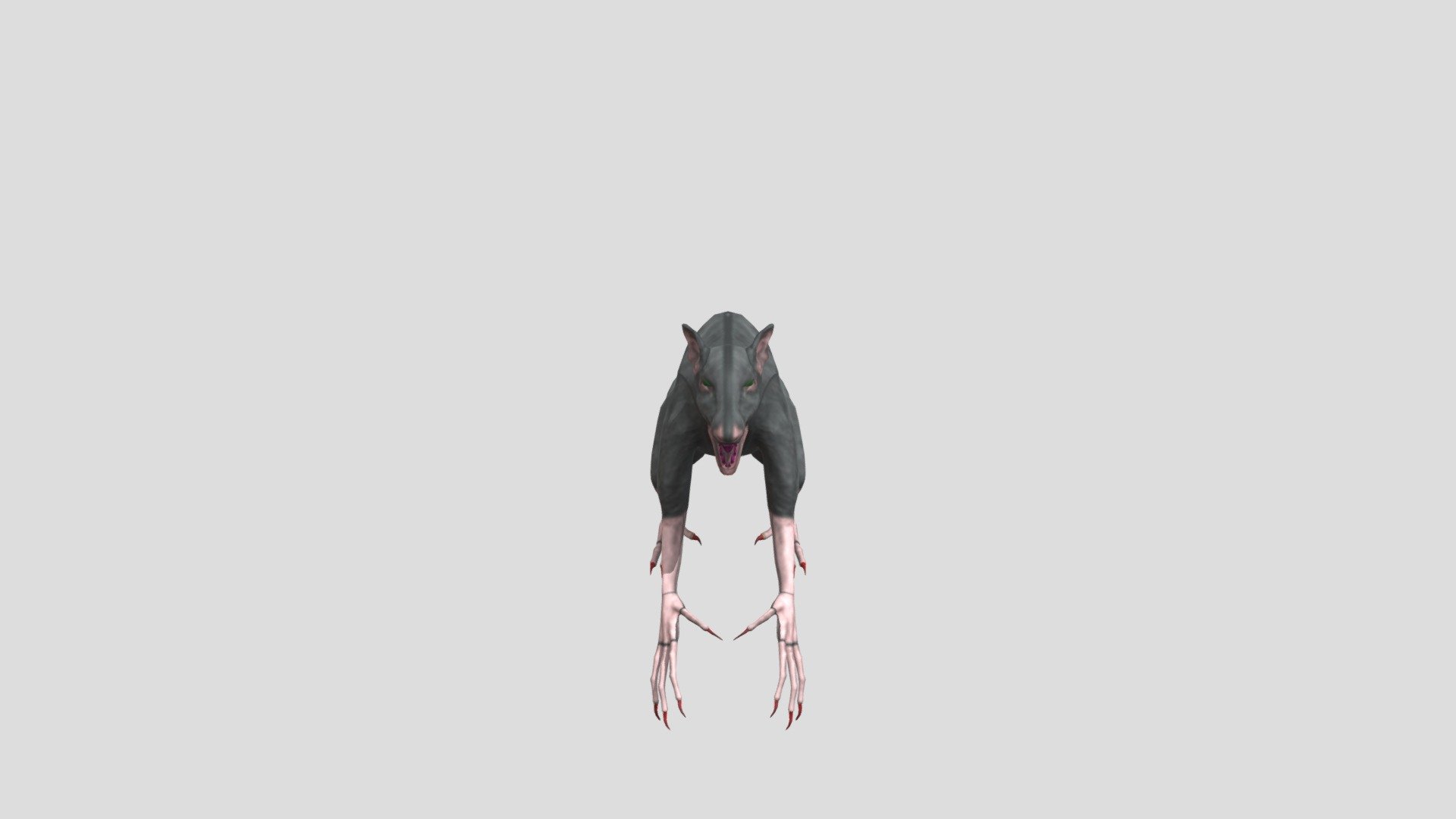 Monster Rat - Download Free 3D model by HorrorX (@chand_the_game_maker ...