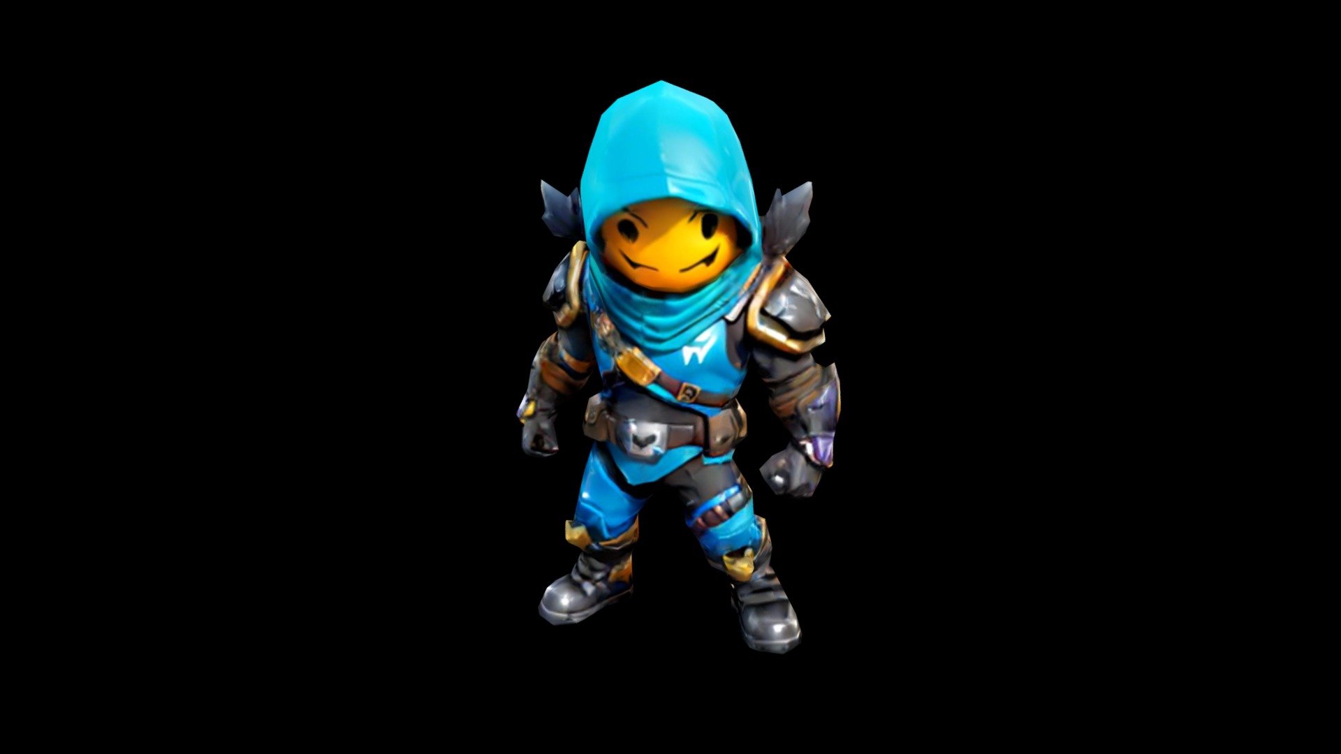 A chibi character from a video game with an inte - Download Free 3D ...