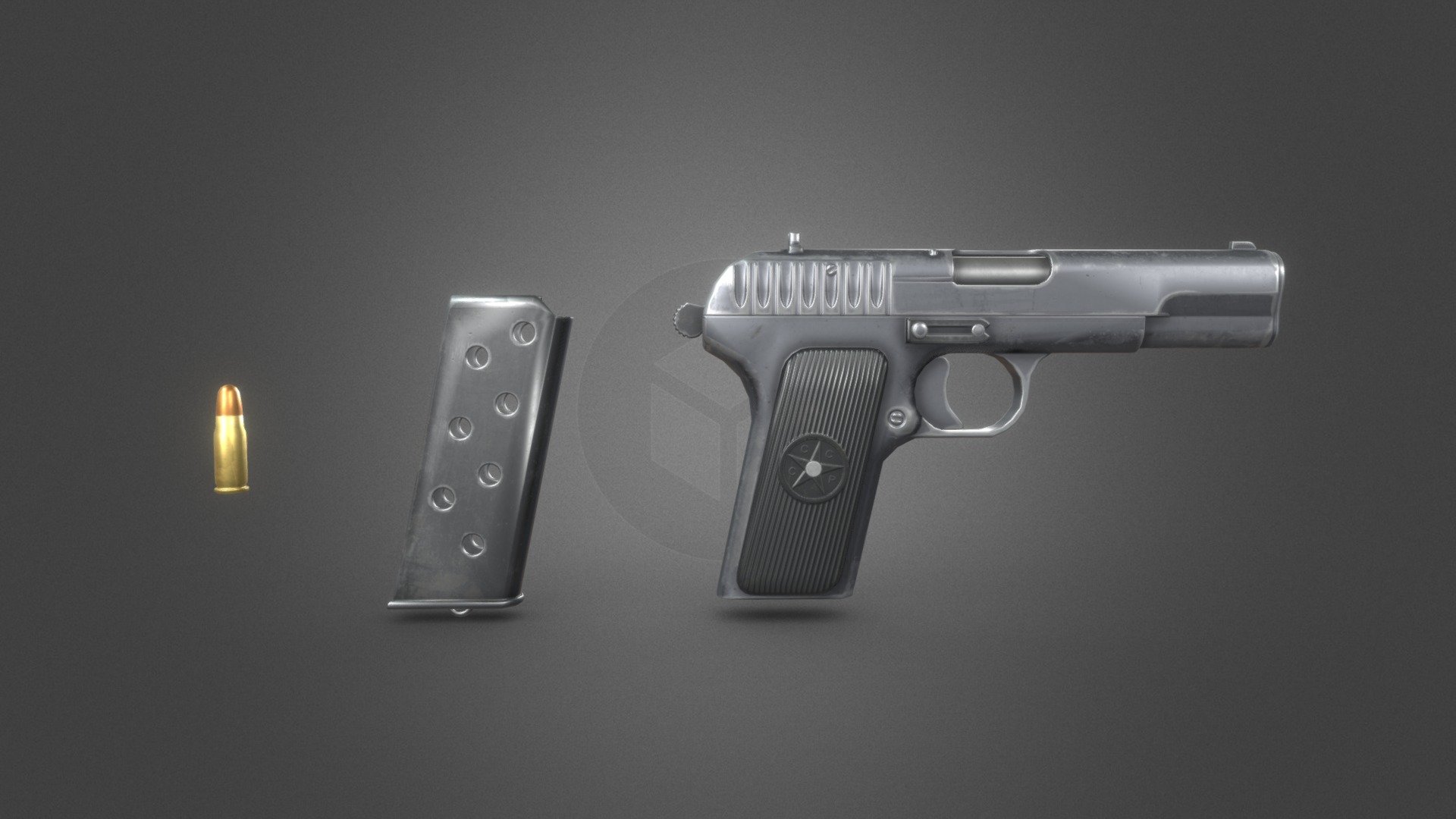 Tokarev TT-33 - 3D model by Lejam009- (@lejam009) [8fe2fc3] - Sketchfab