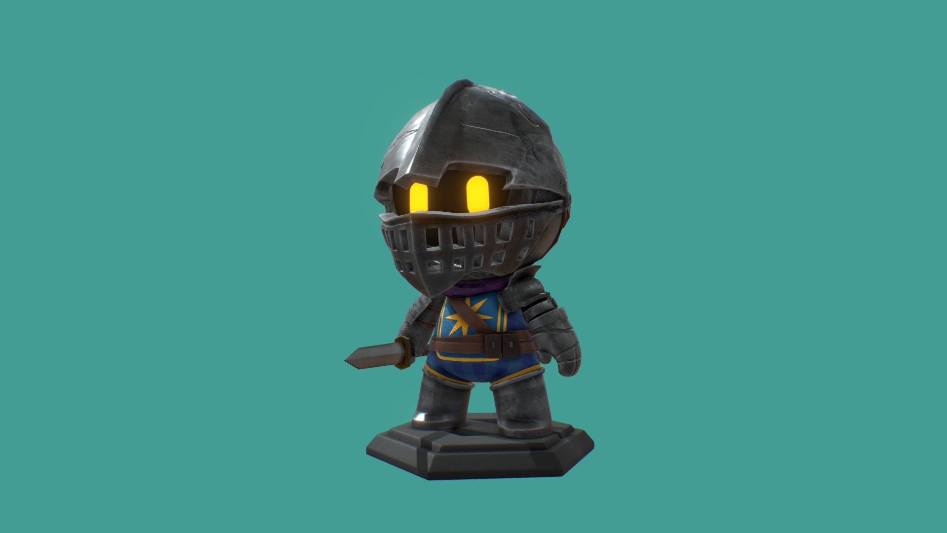 Medieval Knight - Meet Mat Challenge - 3D model by Ivan R (@pyreart ...