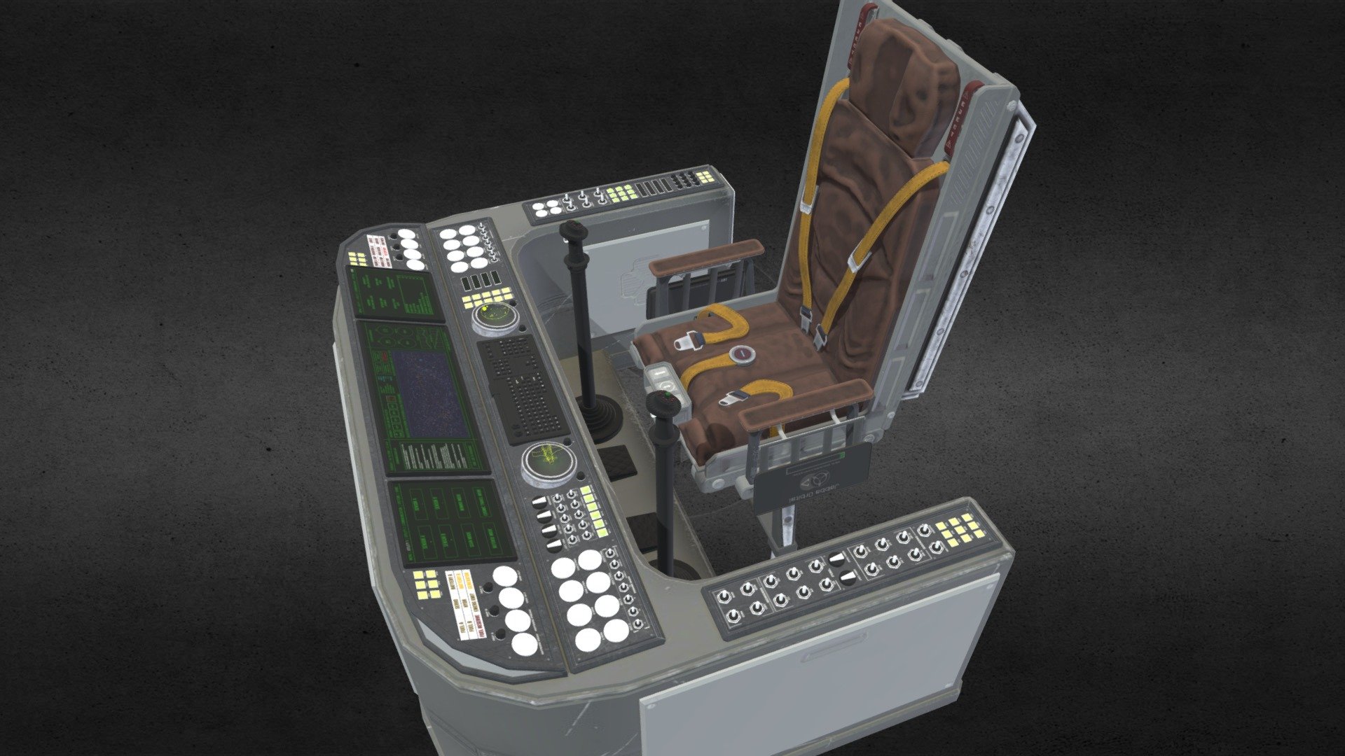 Spaceship Cockpit + Seat - Download Free 3D model by sparshgupta ...