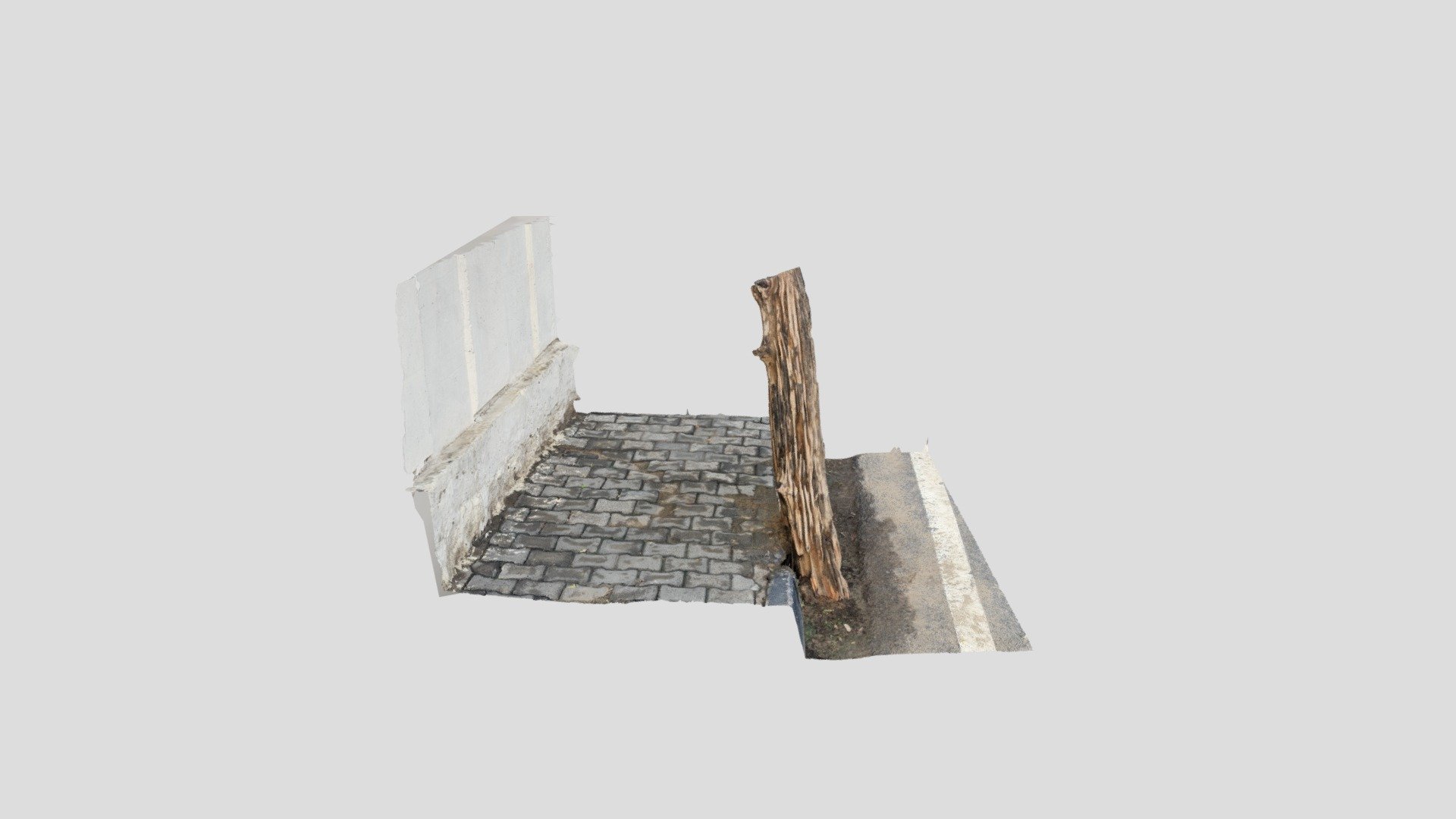 Dead Tree Trunk near footpath - Download Free 3D model by akshats429 ...