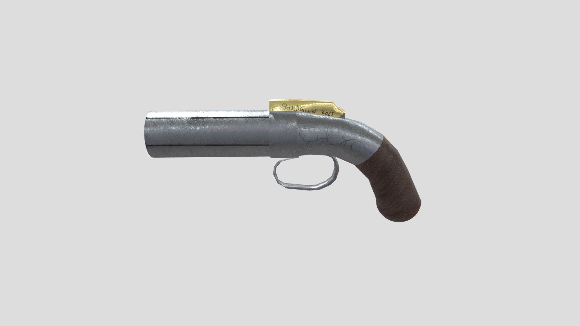 pepper box pistol - 3D model by BoredGuy (@dwab) [8fe8eeb] - Sketchfab