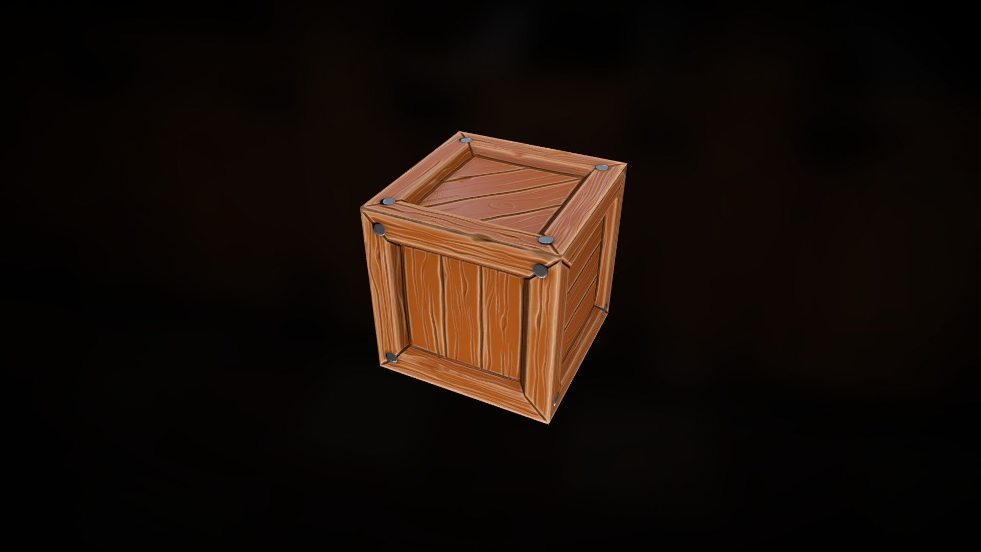 Wooden Box - Download Free 3D model by Ilya Ostrovsky (@strov) [8fea7c3 ...