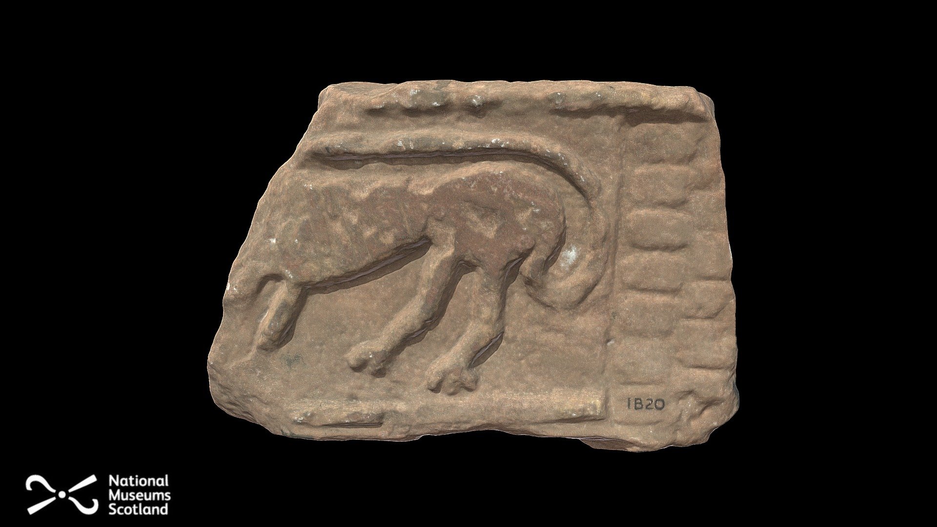 Lasswade carved stone, Midlothian, Scotland - 3D model by National ...