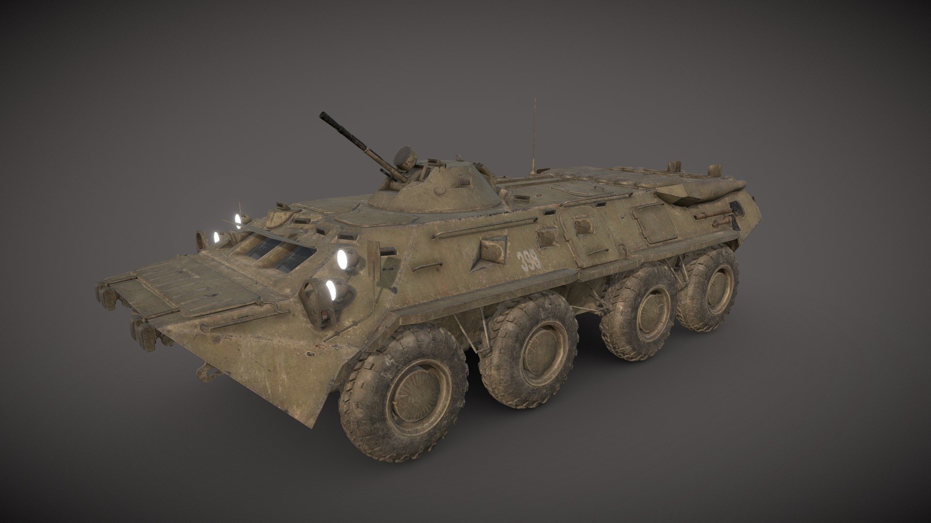 BTR - 80 - Buy Royalty Free 3D model by youssef.koumi [8fecd96 ...