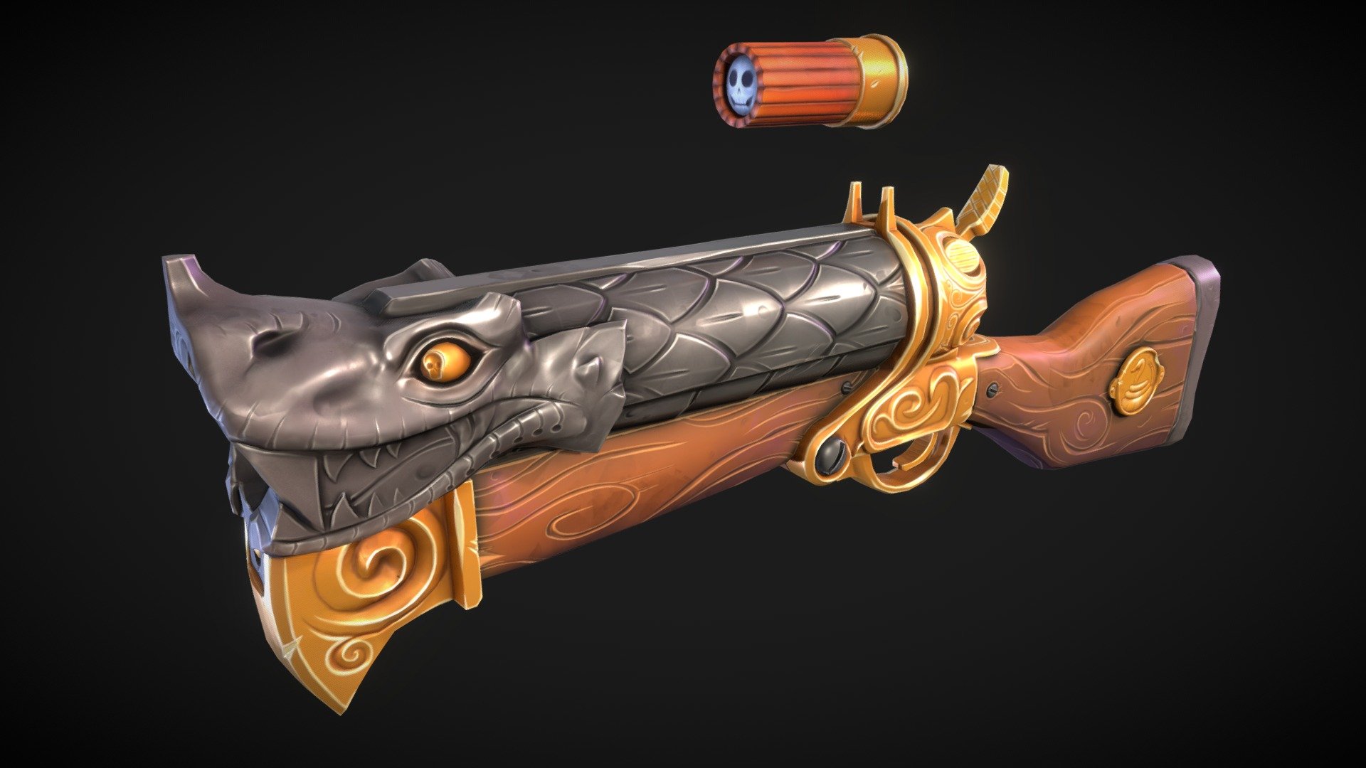Dragon's Breath Shotgun - 3D model by Nick Ford (@NickolasFord ...