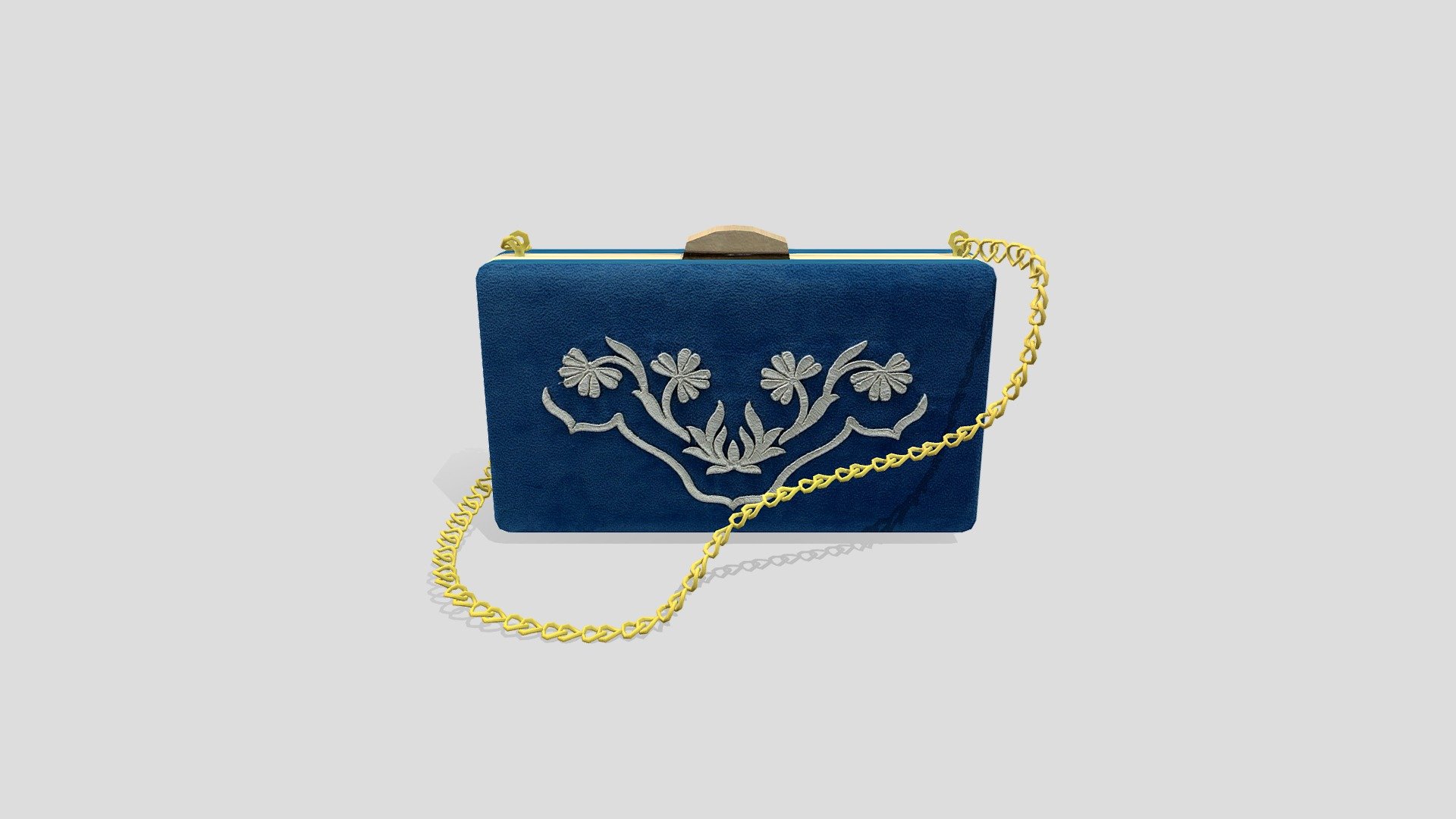 CLUTCH BAG TEKAT BENANG EMAS 01 - Download Free 3D model by ...