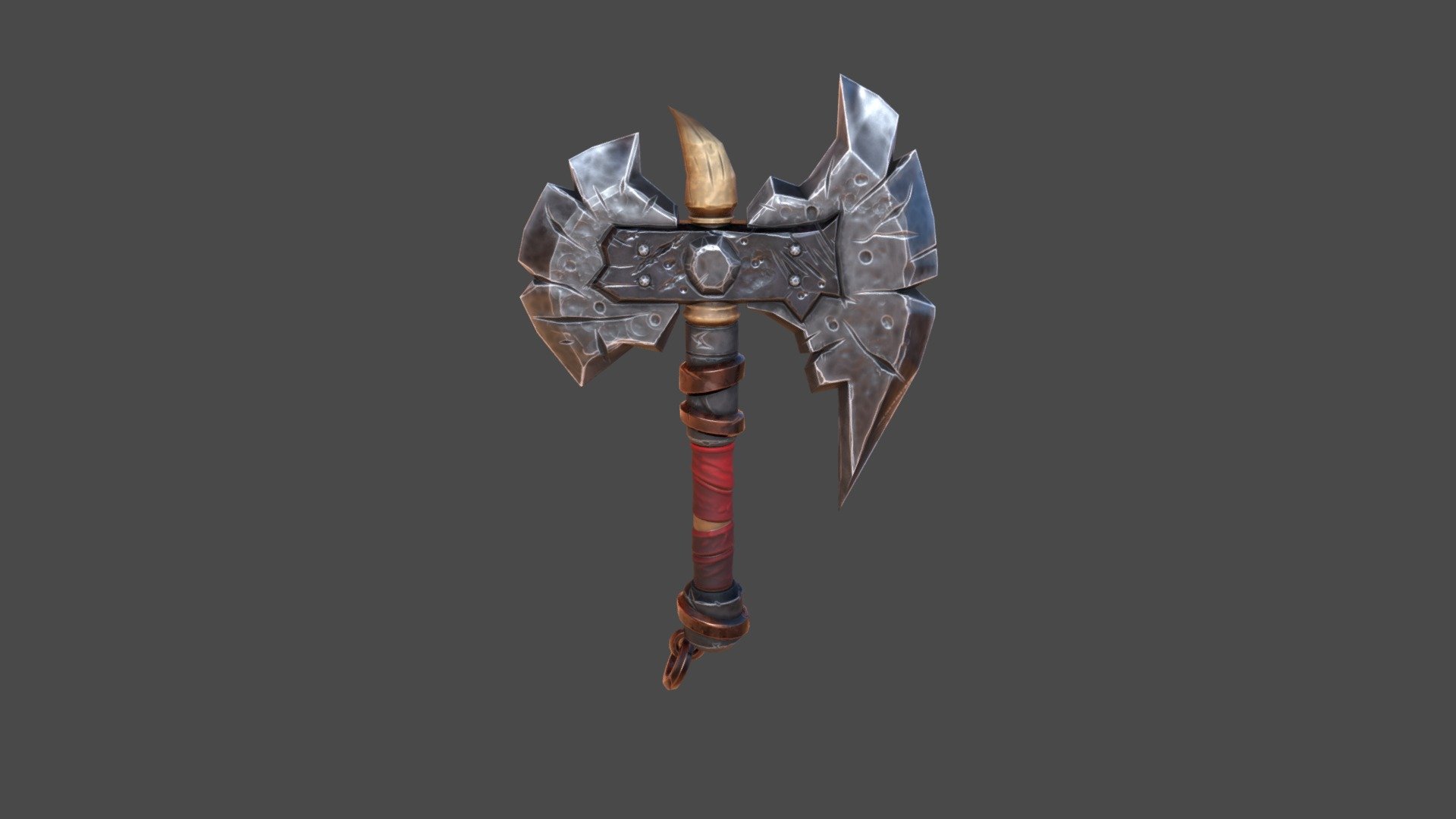 Stylized war axe - 3D model by Spartwoo_3D_ARTIST [8ff3572] - Sketchfab